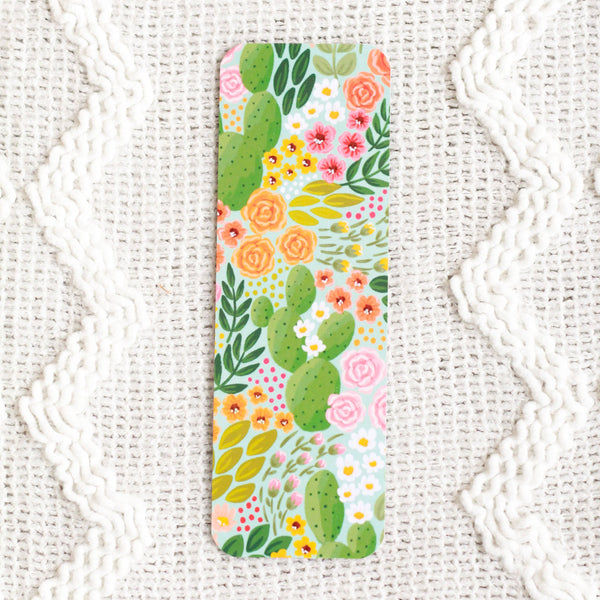 Cactus Blooms Bookmark - Glamfetti