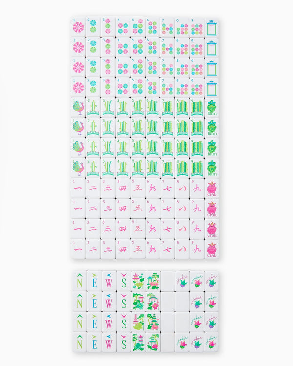 Glow Wild Mahjong Tiles - Glamfetti