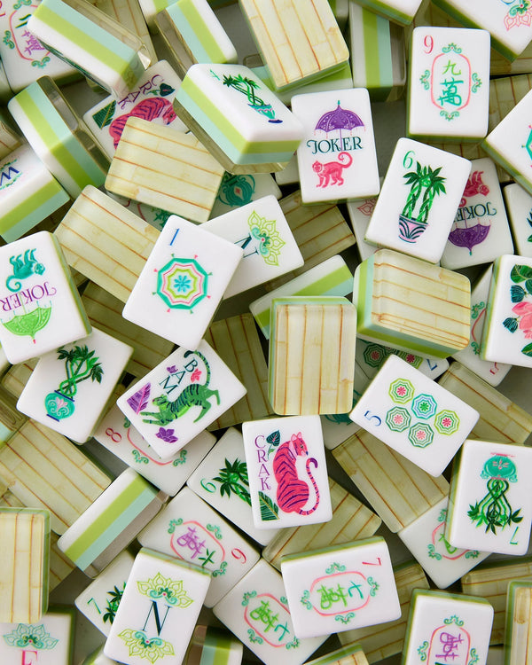 Palm Royal Mahjong Tiles - Glamfetti
