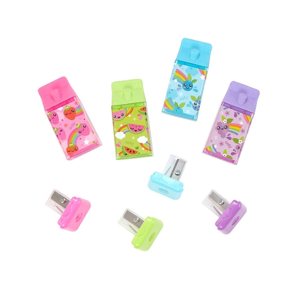 Lil' Juicy Box Scented Erasers + Sharpeners - Glamfetti
