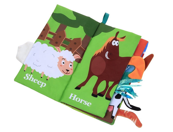 Animal Tails Cloth Book - Glamfetti