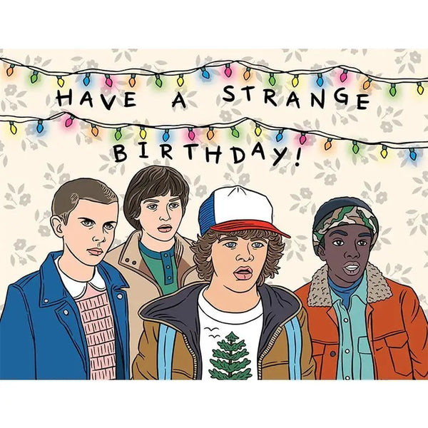 Stranger Things Birthday Card - Glamfetti