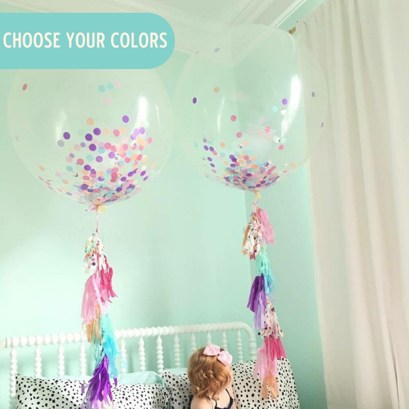 Jumbo Giant Confetti Filled Balloons - Glamfetti