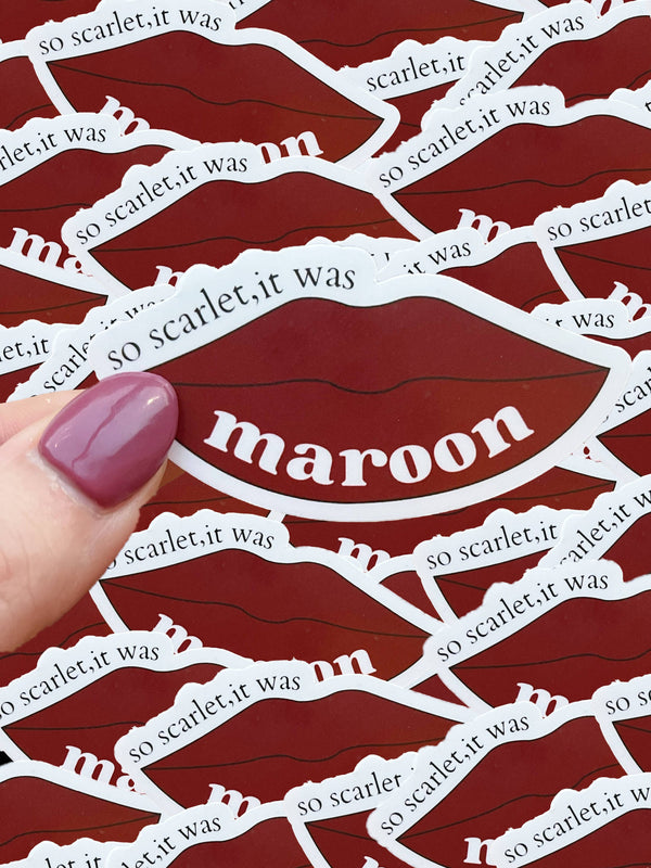 So Scarlet Sticker - Glamfetti